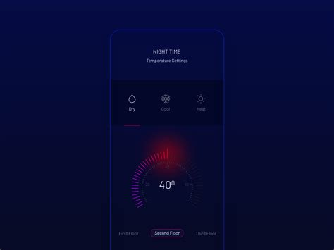 Temperature Tracker UI By Lijo Joseph On Dribbble