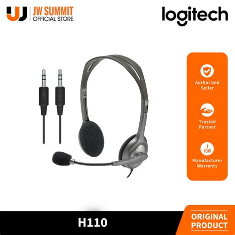 Logitech H Stereo Mm Dual Plug Computer Wired Headset Lazada Ph