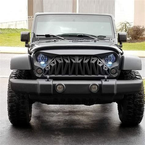 Shark Grill Jeep Wrangler Jeep Wrangler Angry Eyes Jeep Wrangler