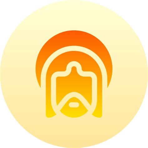 Jesus Basic Gradient Circular Icon
