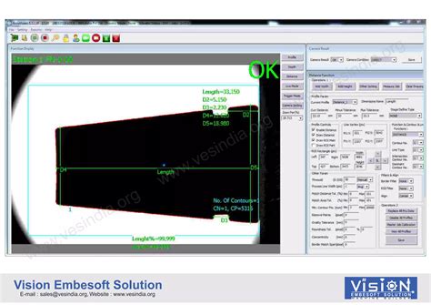 Video Camera Based Optical Surface Inspection Measurement Sorting