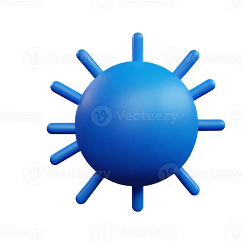 Virus 3d Rendering Icon Illustration 28713484 Png
