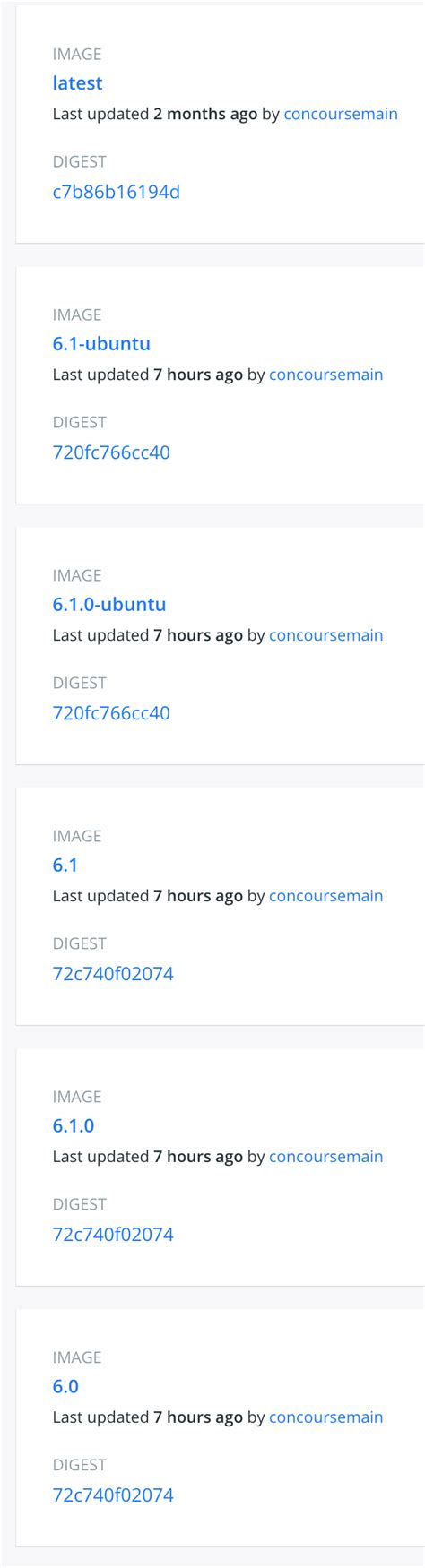 Docker Image Tags Not Updated Correctly · Issue 5591 · Concourse Concourse · Github