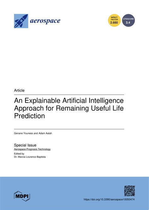 Pdf An Explainable Artificial Intelligence Approach For Remaining