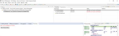 Ccstm4c123gh6pm Identifier Not Found In The Watch Window Arm Based