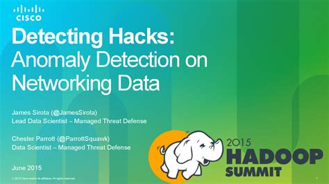 detecting hacks anomaly detection on networking data speaker deck