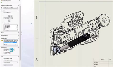 Add Mixed Display Styles In Solidworks Drawings Goengineer