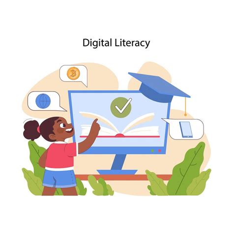 Digital Literacy Concept Flat Illustration 46909499 Vector Art At Vecteezy