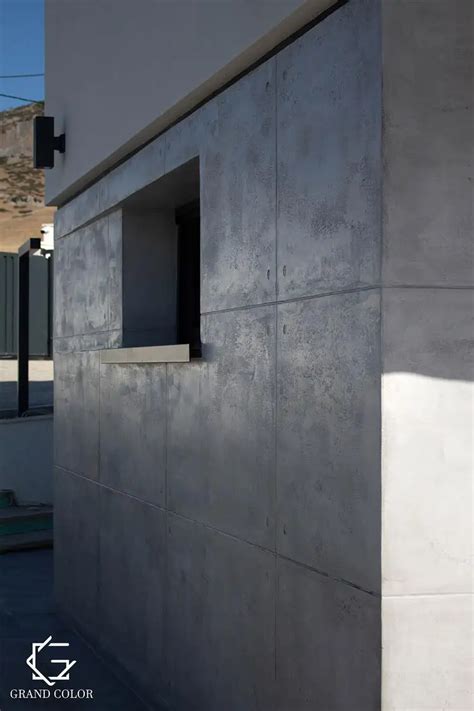 ბეტონის ეფექტი დეკორატიული კედელი ნებისმიერ ფერში