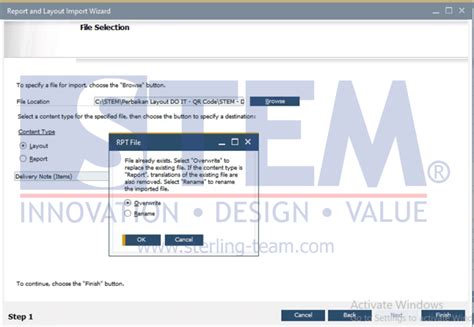 Understand Overwrite Rename When Importing Layouts