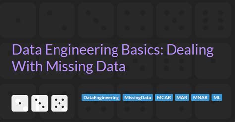 Data Engineering Basics Dealing With Missing Data Blog