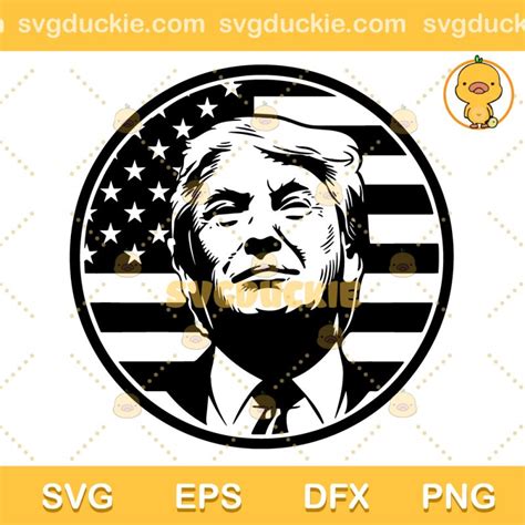 President Trump Svg Donal Trump Portrait Svg Trump