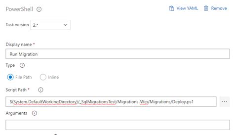 Powershell Azure Devops How To Run Exe Database Migration Stack