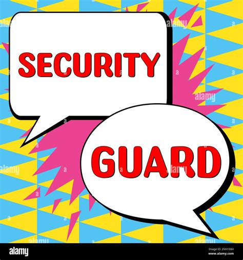 Hand Writing Sign Security Guard Business Idea Tools Used To Manage Multiple Security