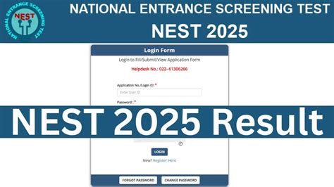 Nest 2025 Result Out Scorecard Download Link