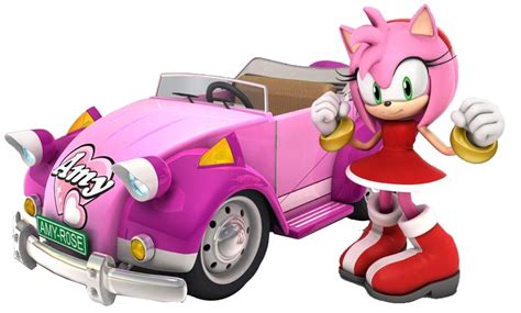 All Stars Racing Pink Cabriolet Amy Rose Gallery Sonic Scanf