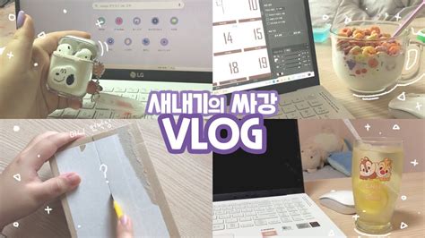 종강하고 올리는 새내기의 싸강 Vlog💻 미니 언박싱 Youtube