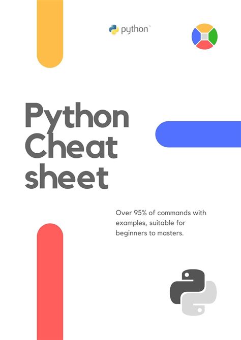 Python Cheat Sheet A Cheat Sheet That Contain Over 95 Of Python 3 Commands With Examples