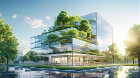 Premium Ai Image Ecofriendly Architectural Design For A Sustainable Structure