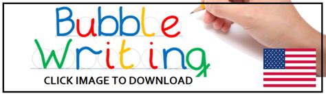 Bubble Writing Non Cursive