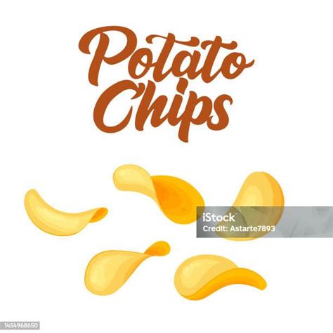 파삭 파삭 한 음식 감자 칩 흰색 배경에 분리 된 만화 스타일의 전통적인 멕시코 나초 벡터 그림 감자 요리에 대한 스톡 벡터 아트 및 기타 이미지 Istock