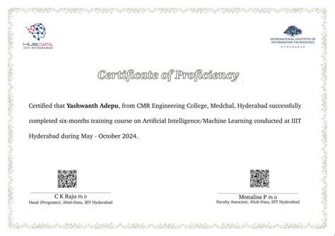 Ai Machinelearning Iiithyderabad Careergrowth Grateful Mentorship