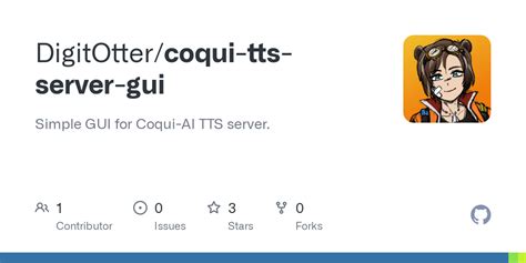 GitHub DigitOtter Coqui Tts Server Gui Simple GUI For Coqui AI TTS Server
