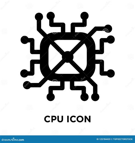 Cpu Icon Vector Isolated On White Background Logo Concept Of Cpu Sign