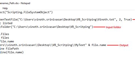 Performance Testing Made Easy Vb Script To Fetch The File Names And Write It To A Text File