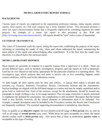 10 Memo Report Examples To Download