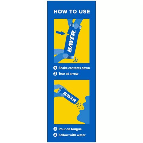 Bayer Aspirin Rapid Relief 650 Mg Powder Packets Raspberry Shop