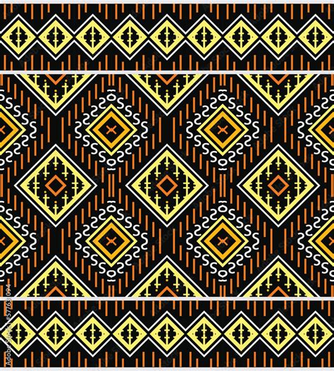 Seamless Indian Ethnic Patterns Traditional Patterned Vector It Is A Pattern Geometric Shapes