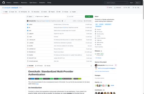Omniauth Open Source Ruby Authentication Library Sugggest