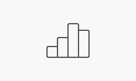 Line Icon Graph Isolated On White Background Vector Art At Vecteezy