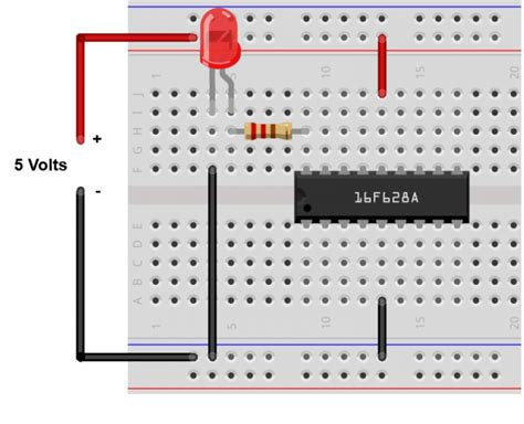 programando pic16f628a para piscar um led blog filipeflop