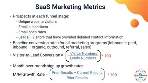 Saas Performance Metrics That Matter Ppt