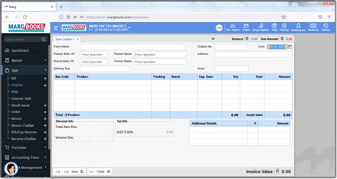 How To Enable Or Disable Bill Discount In Sale Challan In Margbooks