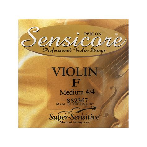 Super Sensitive Sensicore Violin Strings For String Violin F Medium Nickel Size