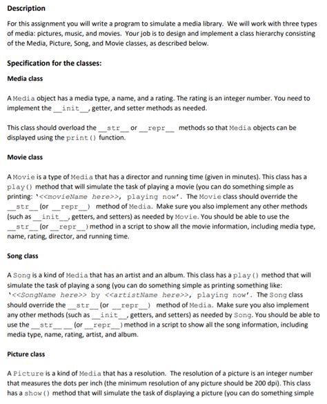 Solved Description For This Assignment You Will Write A
