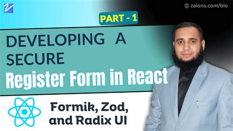Developing A Secure Register Form In React With Formik Zod And Radix