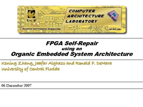 Fpga Self Repair Using An Organic Embedded System Architecture