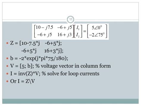 Matlab Aplication Of Arrays And Matrices In Electrical Systems Ppt