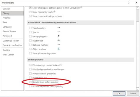 How To Use Vba To Update Fields In A Word Document
