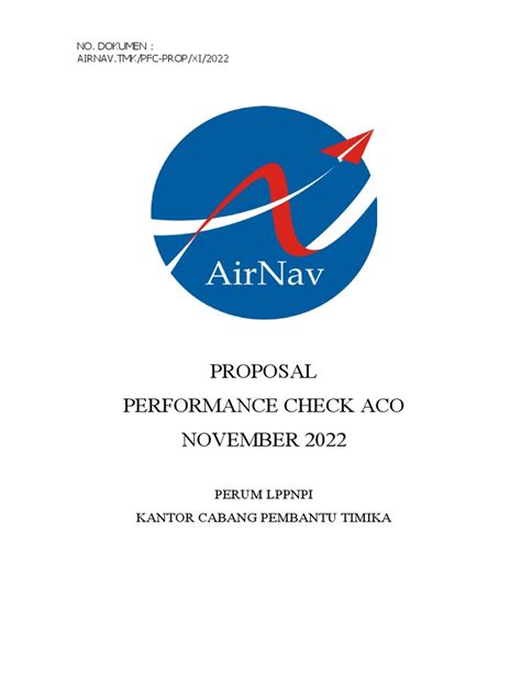 Proposal Performance Check Pdf
