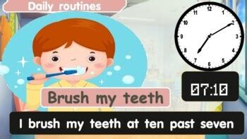 Daily Routine PowerPoint Template Slides By ROOMMATE PPT TPT