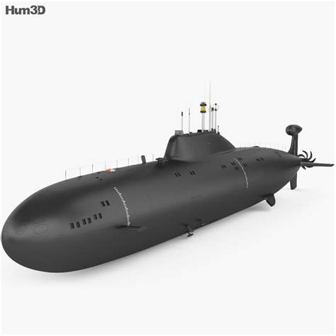 Akula Class Submarine 3d Model 49 Off