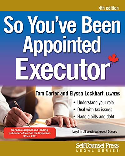 So You Ve Been Appointed Executor By Elyssa Lockhart Goodreads