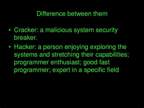 Difference Between Hacker And Cracker Ppt Nelocomedy
