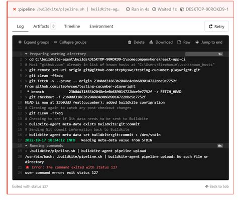 Issue Running Pipeline In Buildkite During Prs In Github General