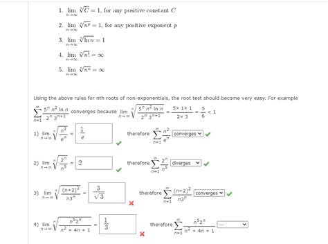 Solved Using The Above Rules For Nth Roots Of Non Exponentials The Root Course Hero